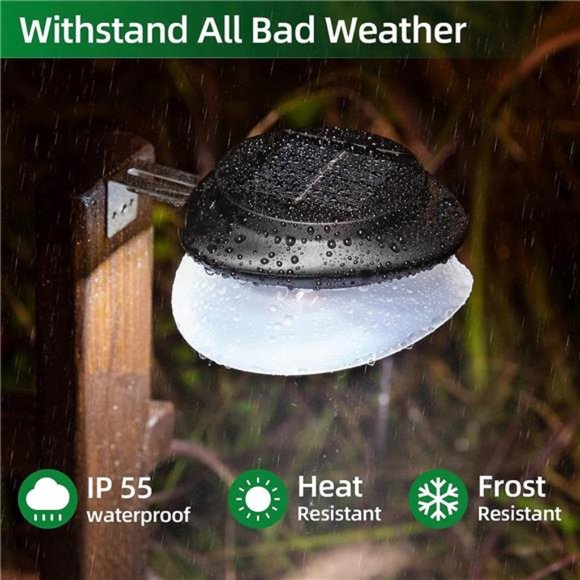 Accents | Solar Fence Lights Bright Utility Security Outdoor Gutter ...